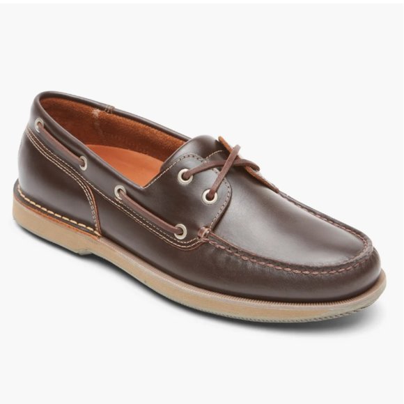 Rockport | Shoes | Rockport Perth Boat Shoe Size In Beeswaxdark Brown ...
